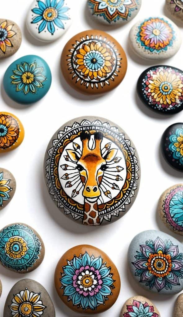 21 Giraffe Painted Rock Ideas: Creative Safari Art for All Animal ...