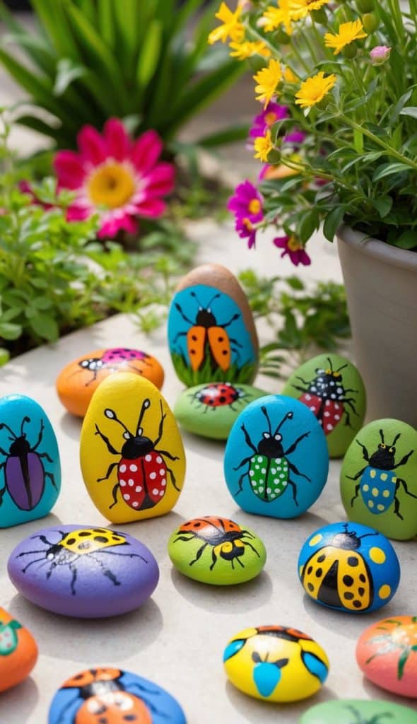 18 Bug Painted Rock Ideas: Adorable Creatures for Your Nature-Inspired ...