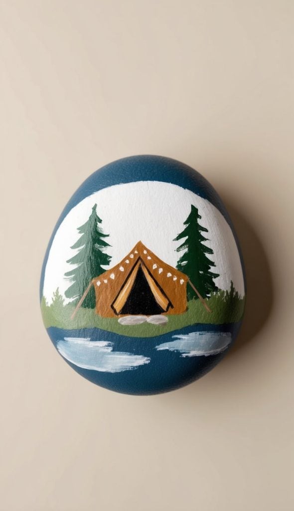 17 Camping Painted Rock Ideas: Creative Nature-Inspired Designs for ...