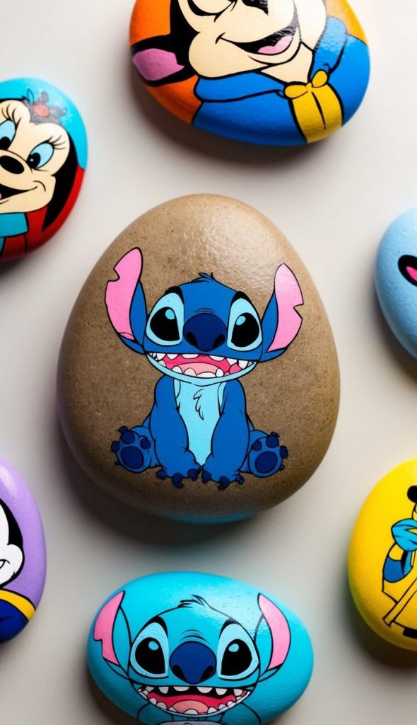 21 Disney Painted Rock Ideas: Magical Creations for Disney Fans of All ...