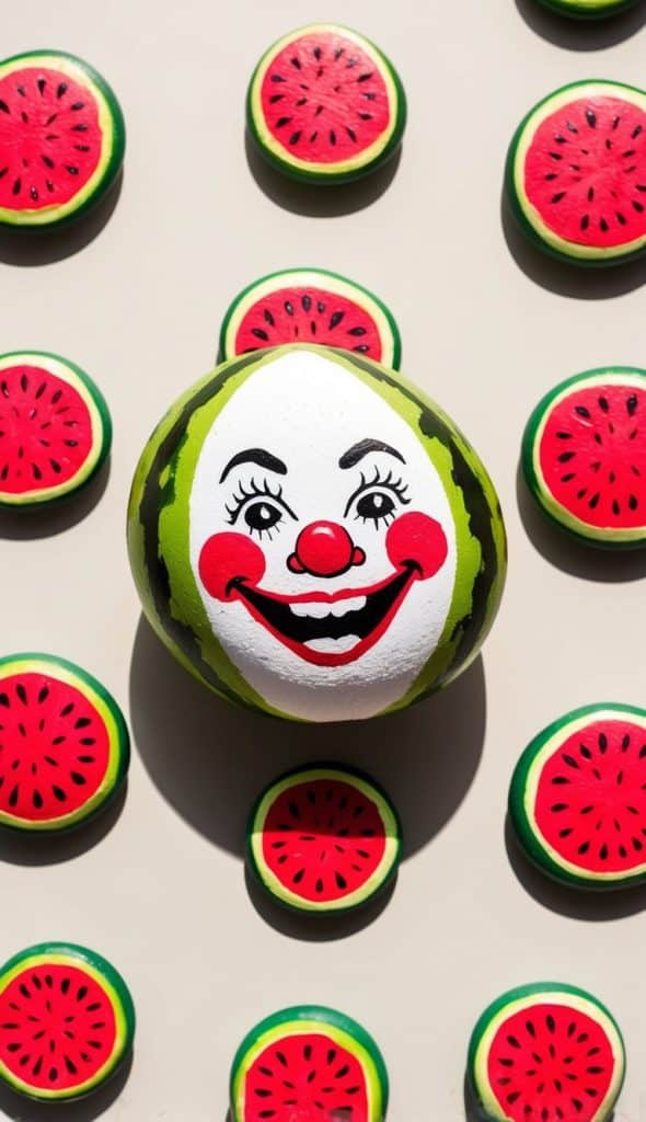 22 Watermelon Painted Rock Ideas: Fun Summer Crafts to Brighten Your ...