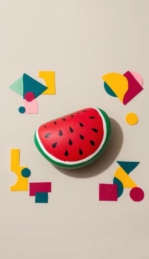 22 Watermelon Painted Rock Ideas: Fun Summer Crafts to Brighten Your ...