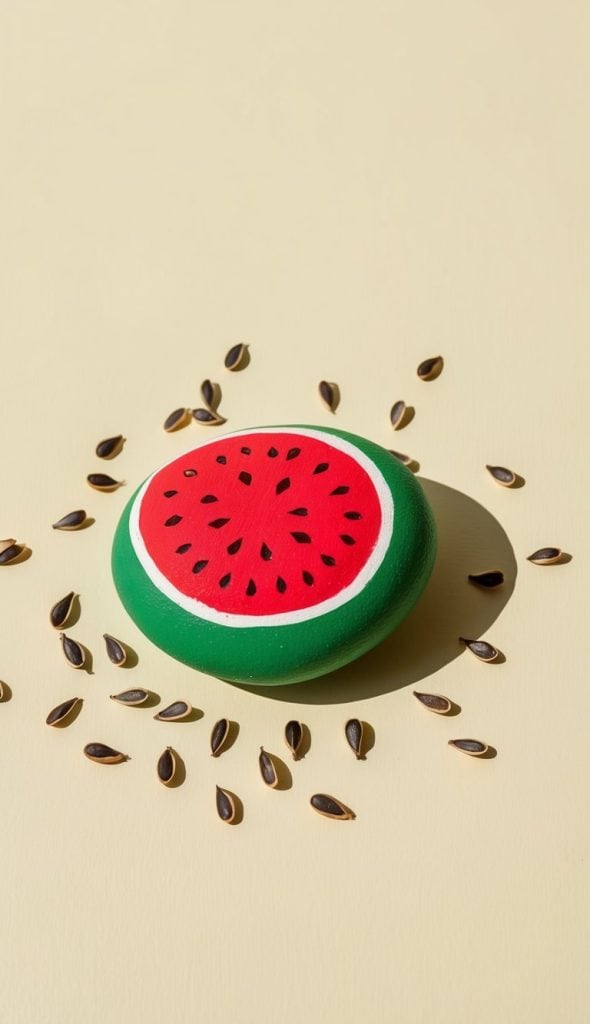 22 Watermelon Painted Rock Ideas: Fun Summer Crafts to Brighten Your ...