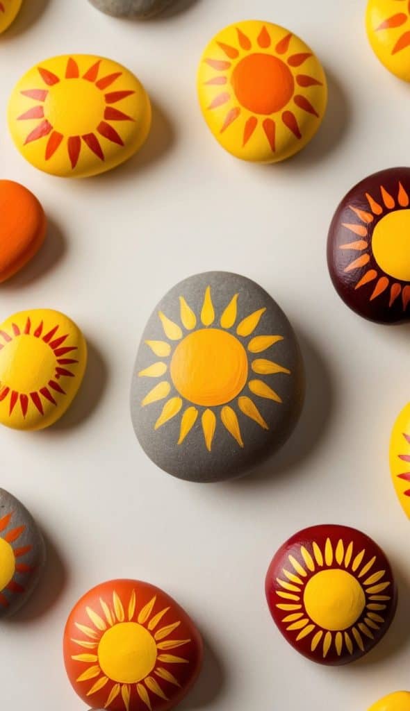 24 Sun Painted Rock Ideas: Radiant Designs to Brighten Your Day ...