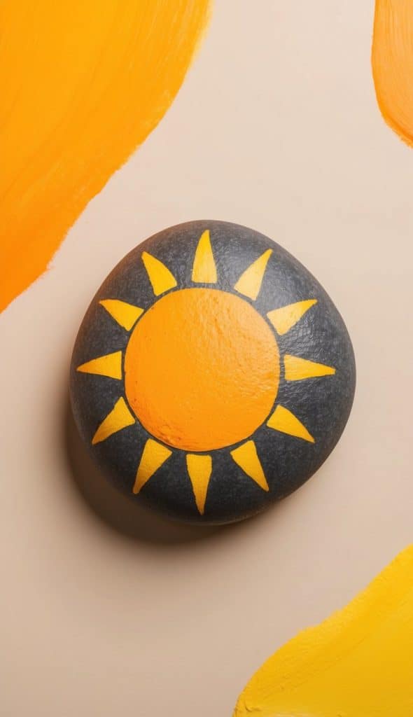 24 Sun Painted Rock Ideas: Radiant Designs to Brighten Your Day ...