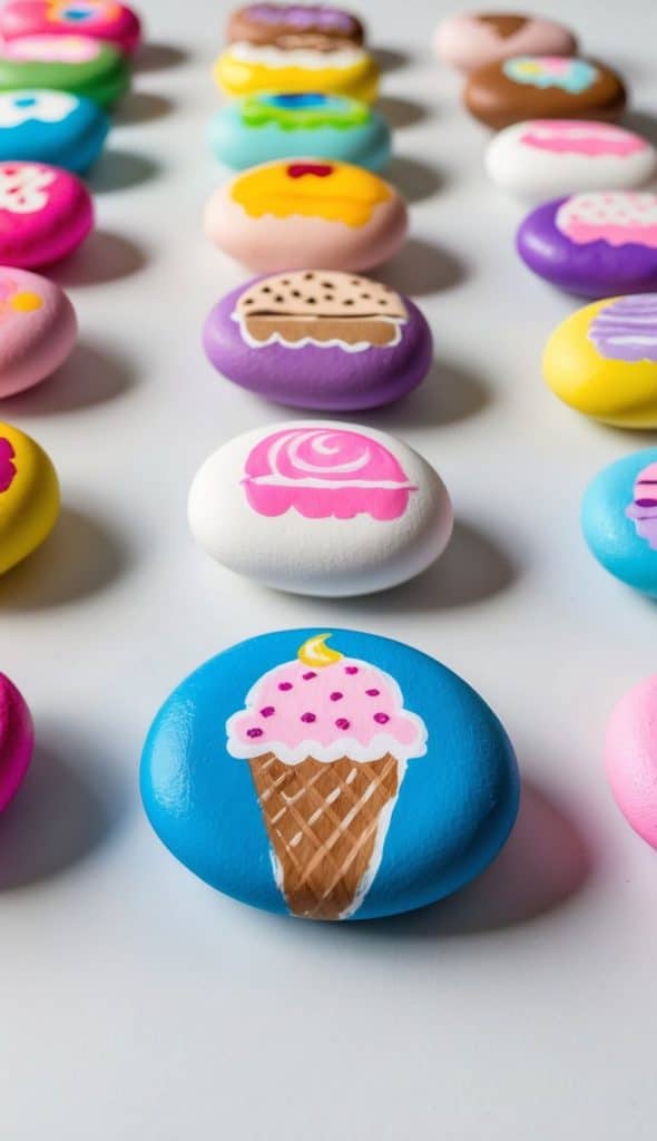 19 Ice Cream Painted Rock Ideas: Sweet Summer Craft Inspiration ...
