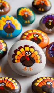 26 Turkey Painted Rock Ideas: Adorable Thanksgiving Crafts for the ...