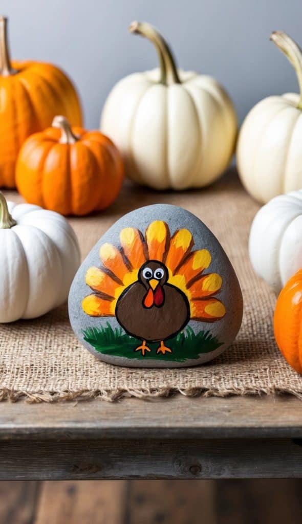 26 Turkey Painted Rock Ideas: Adorable Thanksgiving Crafts for the ...