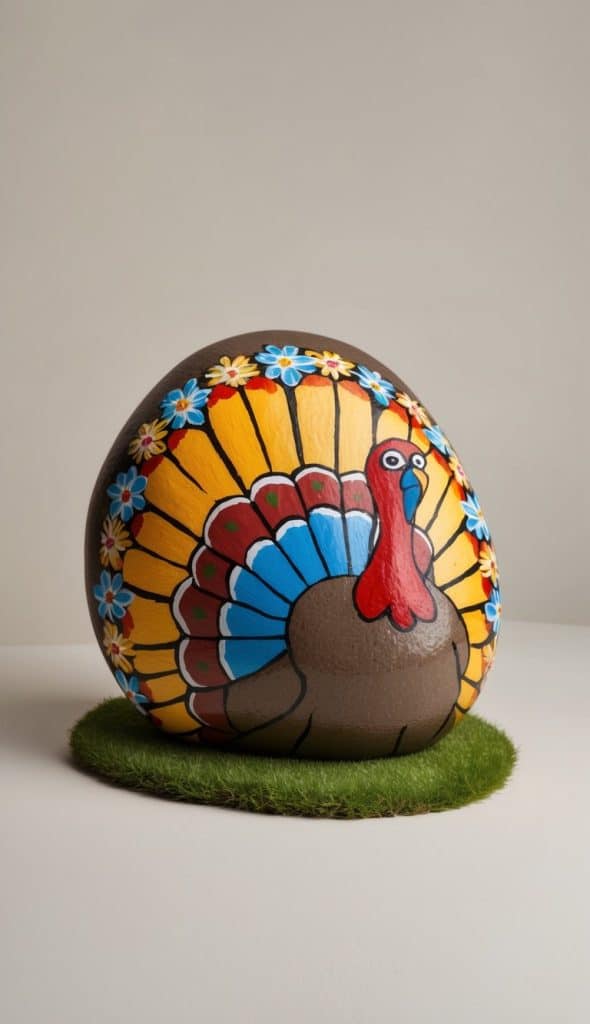 26 Turkey Painted Rock Ideas: Adorable Thanksgiving Crafts for the ...