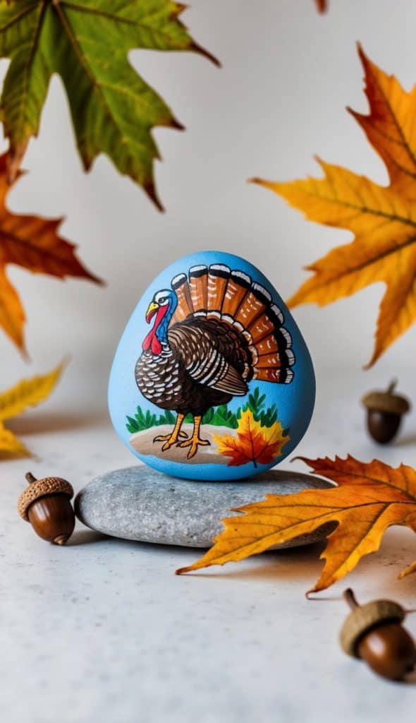 26 Turkey Painted Rock Ideas: Adorable Thanksgiving Crafts for the ...