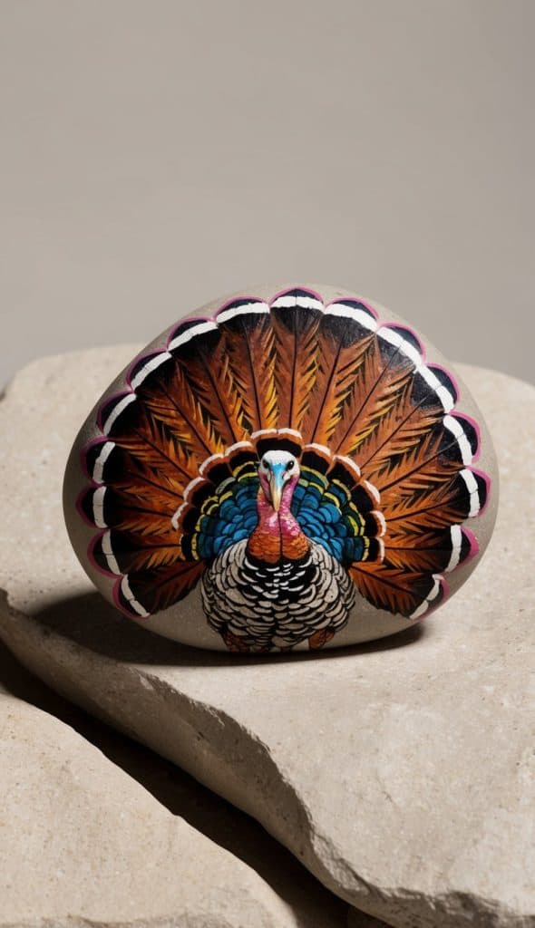26 Turkey Painted Rock Ideas: Adorable Thanksgiving Crafts for the ...