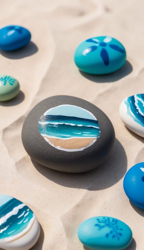 22 Ocean Painted Rock Ideas: Bring the Beach to Your Crafting with Sea ...