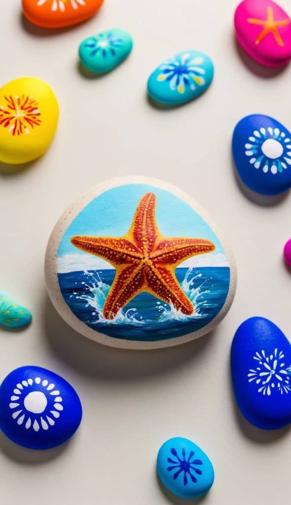22 Ocean Painted Rock Ideas: Bring the Beach to Your Crafting with Sea ...