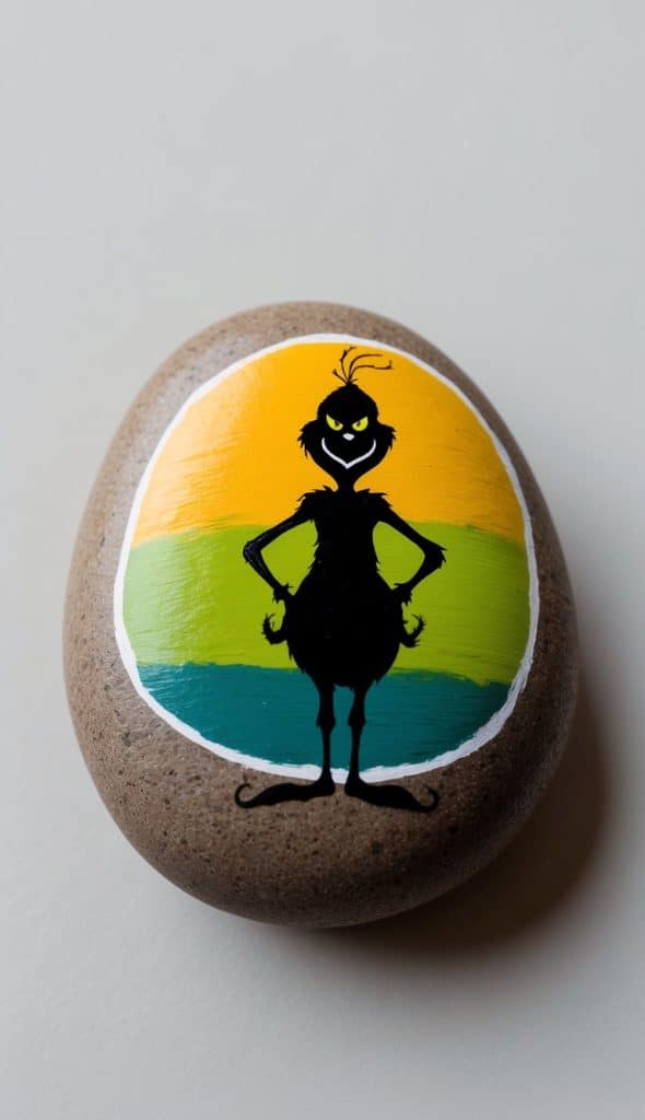 20 Grinch Painted Rock Ideas to Add Mischievous Holiday Charm - Living ...