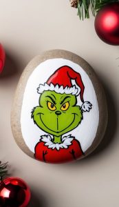 20 Grinch Painted Rock Ideas to Add Mischievous Holiday Charm - Living ...