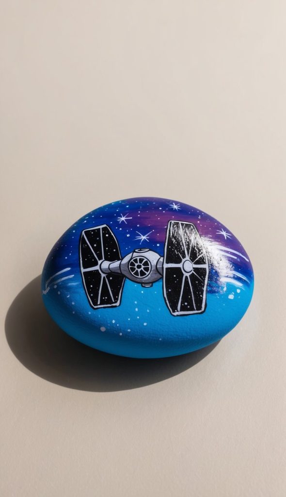 17 Star Wars Painted Rock Ideas with Galactic Flair - Living Tickled