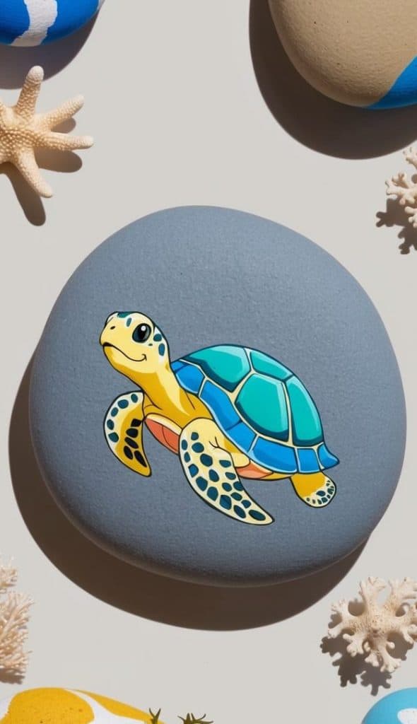 39 Turtle Painted Rock Ideas for Fun and Relaxation - Living Tickled