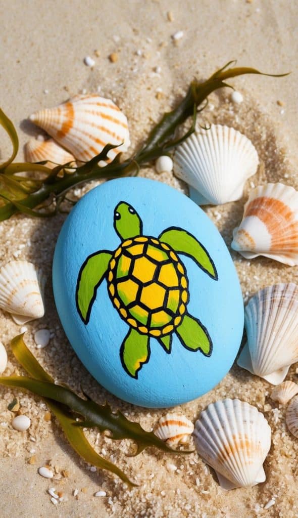 39 Turtle Painted Rock Ideas for Fun and Relaxation - Living Tickled