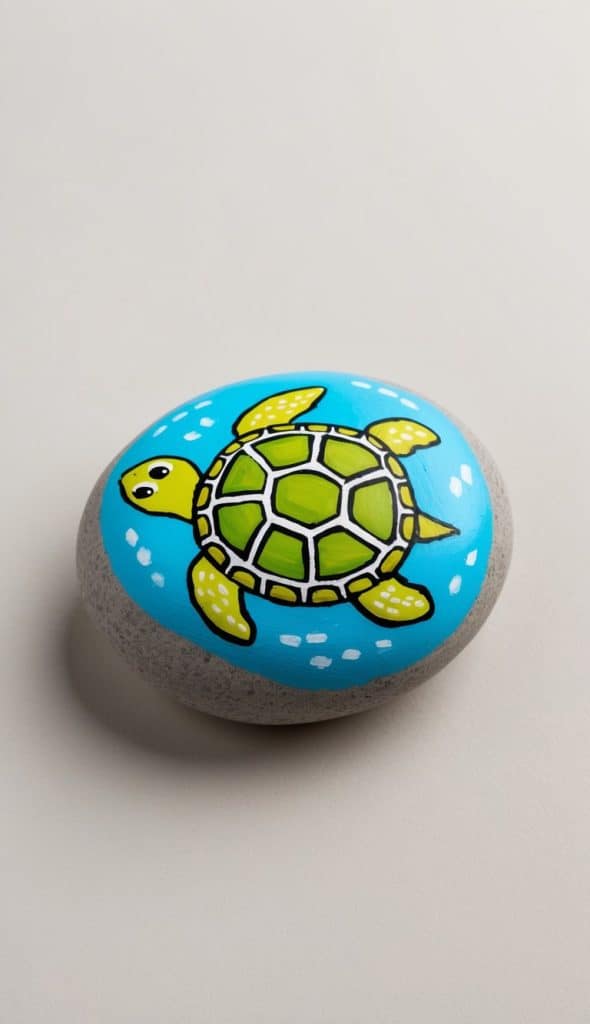 39 Turtle Painted Rock Ideas for Fun and Relaxation - Living Tickled