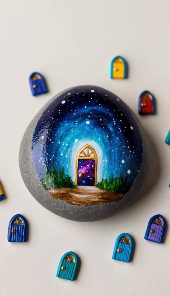 17 Fairy Door Painted Rock Ideas for Your Magical Garden - Living Tickled