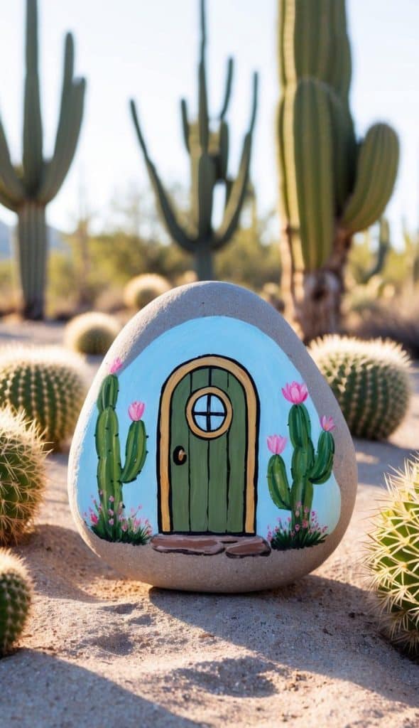 17 Fairy Door Painted Rock Ideas for Your Magical Garden - Living Tickled