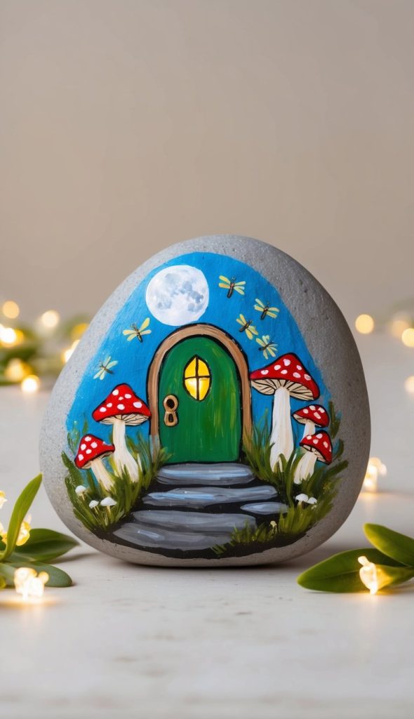 17 Fairy Door Painted Rock Ideas for Your Magical Garden - Living Tickled