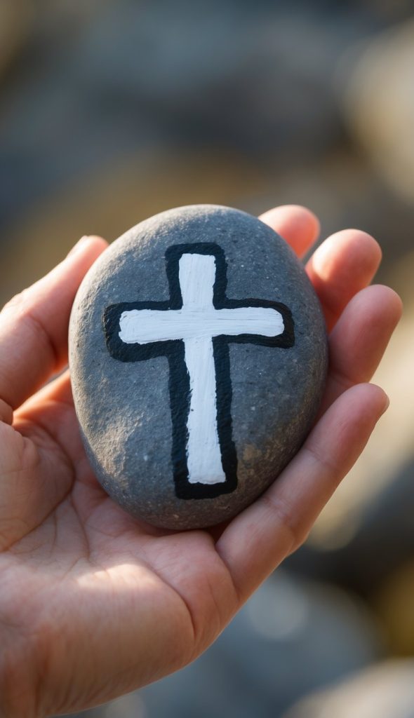 24 Christian Painted Rock Ideas to Share God’s Love - Living Tickled