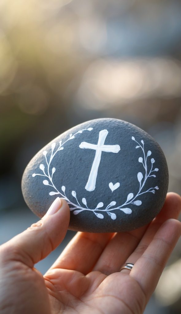 24 Christian Painted Rock Ideas to Share God’s Love - Living Tickled