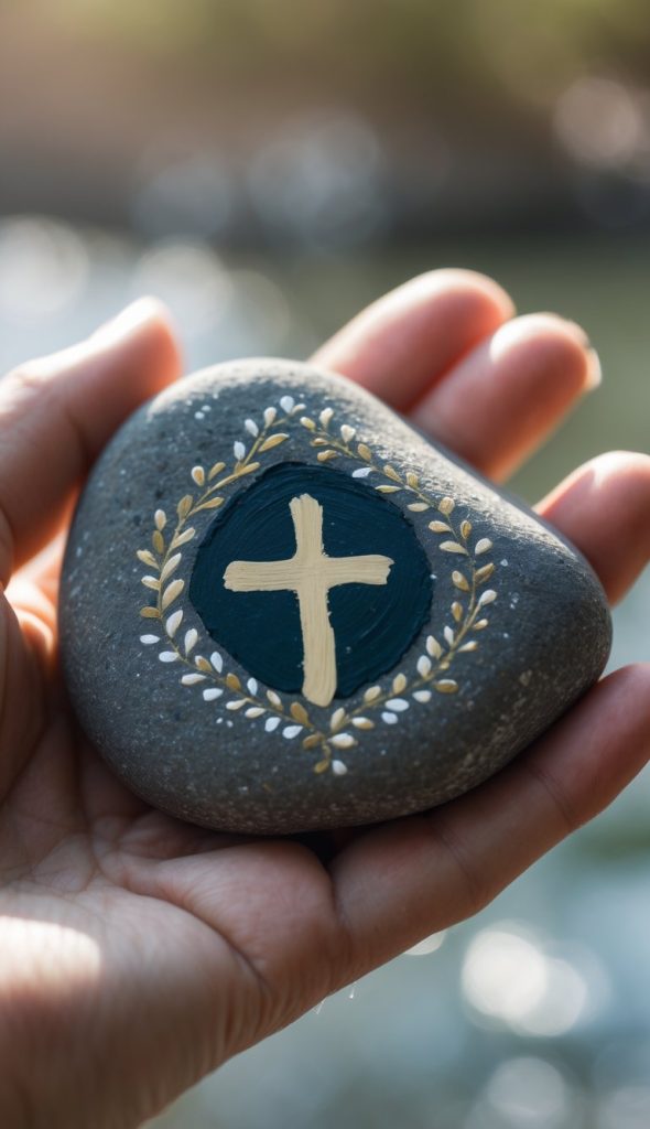 24 Christian Painted Rock Ideas to Share God’s Love - Living Tickled