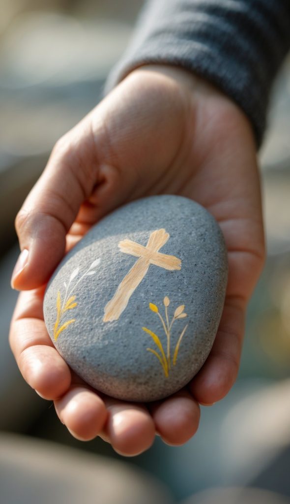 24 Christian Painted Rock Ideas to Share God’s Love - Living Tickled