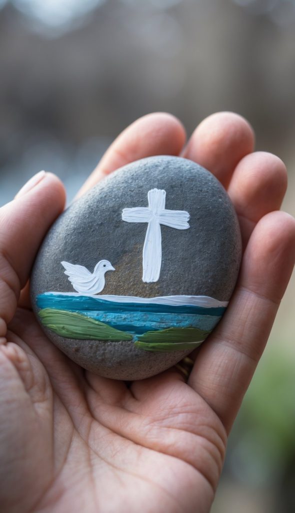 24 Christian Painted Rock Ideas to Share God’s Love - Living Tickled