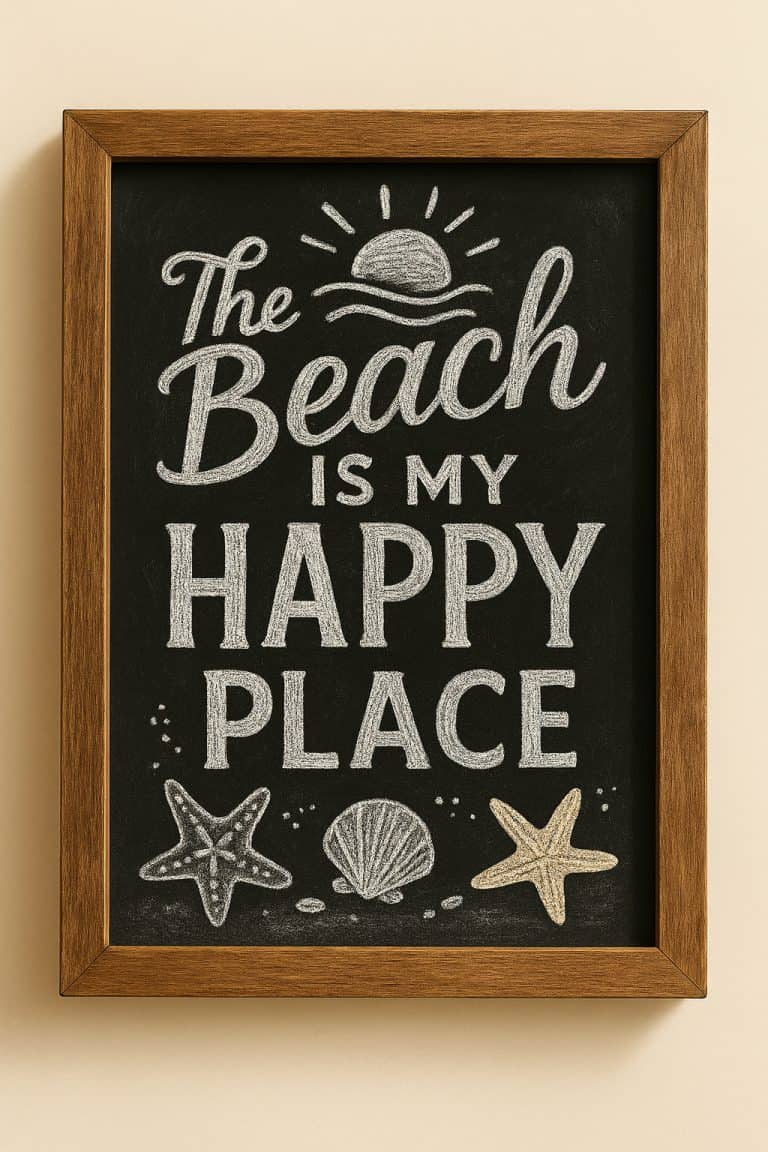 26 Beach Chalkboard Art Ideas to Brighten Up Your Summer Decor - Living ...