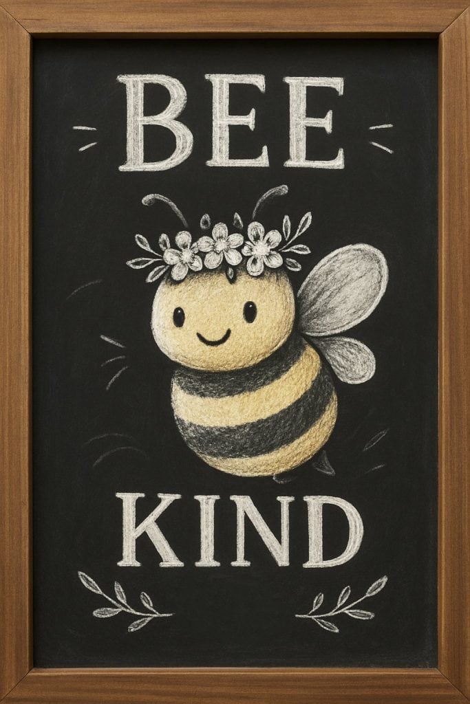 21 Bee Chalkboard Art Ideas That Offer Cheer and Charm - Living Tickled