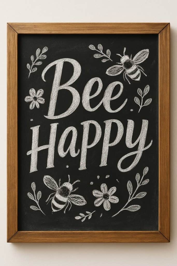 21 Bee Chalkboard Art Ideas That Offer Cheer and Charm - Living Tickled