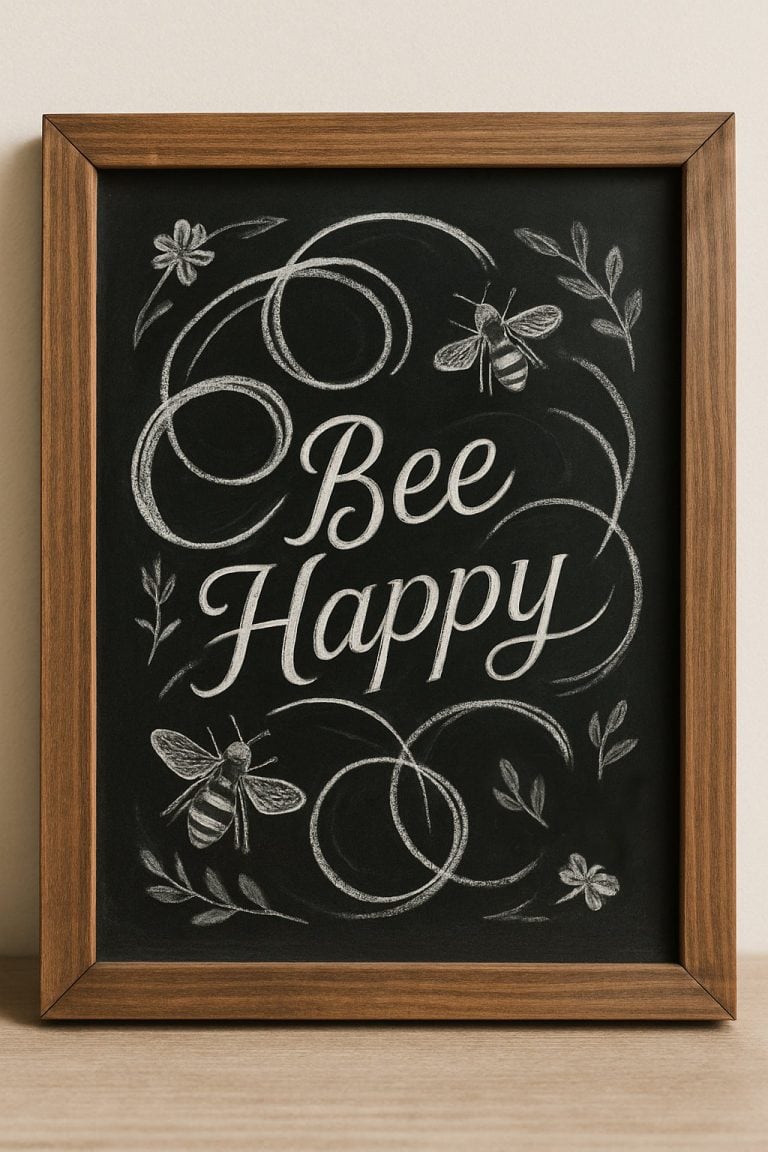 21 Bee Chalkboard Art Ideas That Offer Cheer and Charm - Living Tickled