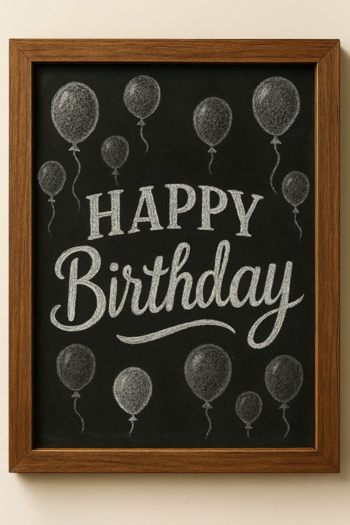 17 Happy Birthday Chalkboard Art Ideas to Brighten Your Celebration ...