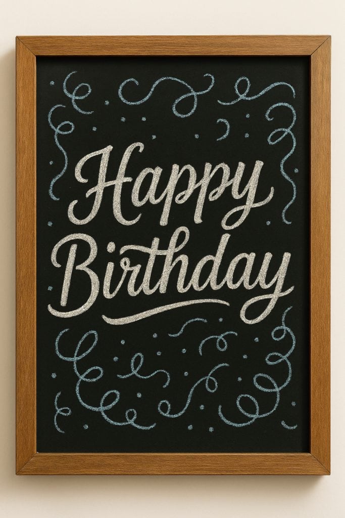 17 Happy Birthday Chalkboard Art Ideas to Brighten Your Celebration ...