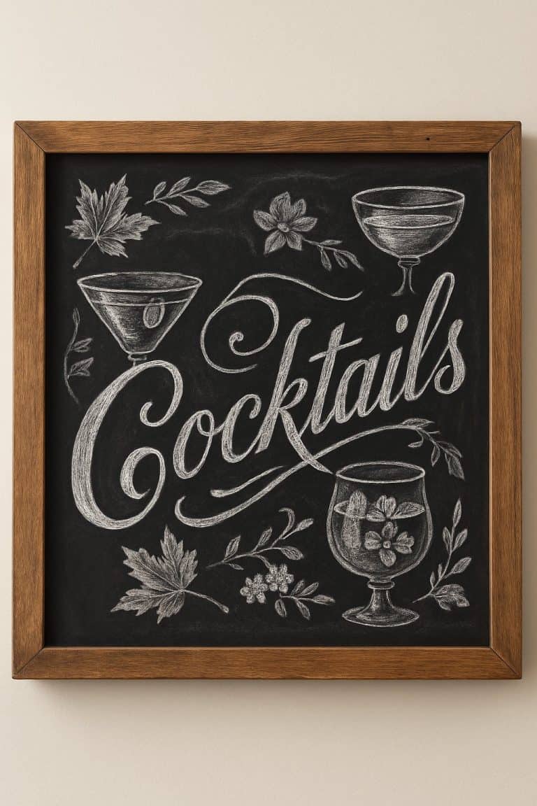 20 Cocktail Chalkboard Art Ideas To Liven Up Your Decor