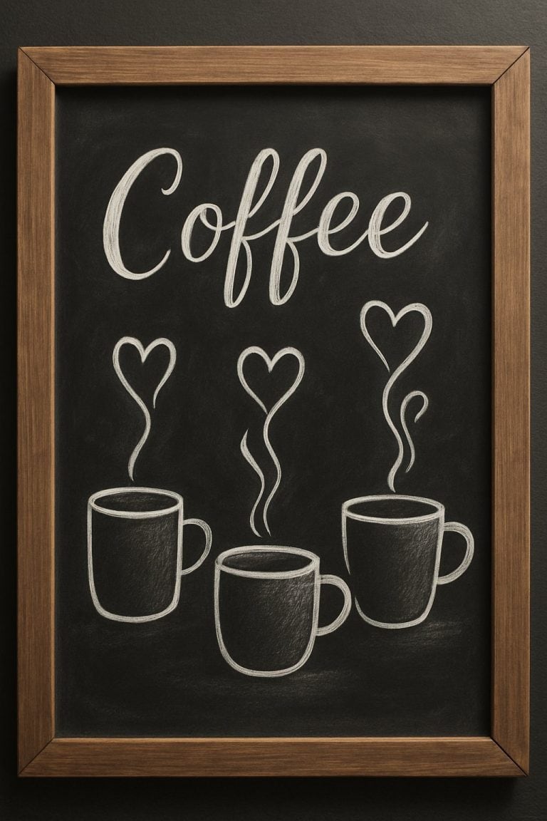 24 Coffee Chalkboard Art Ideas To Perk Up Your Kitchen Decor - Living ...