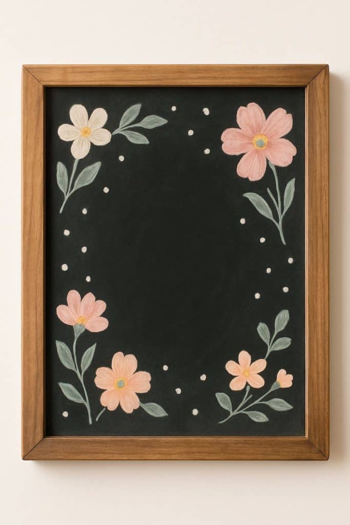 28 Flower Chalkboard Art Ideas to Brighten Up Your Space - Living Tickled