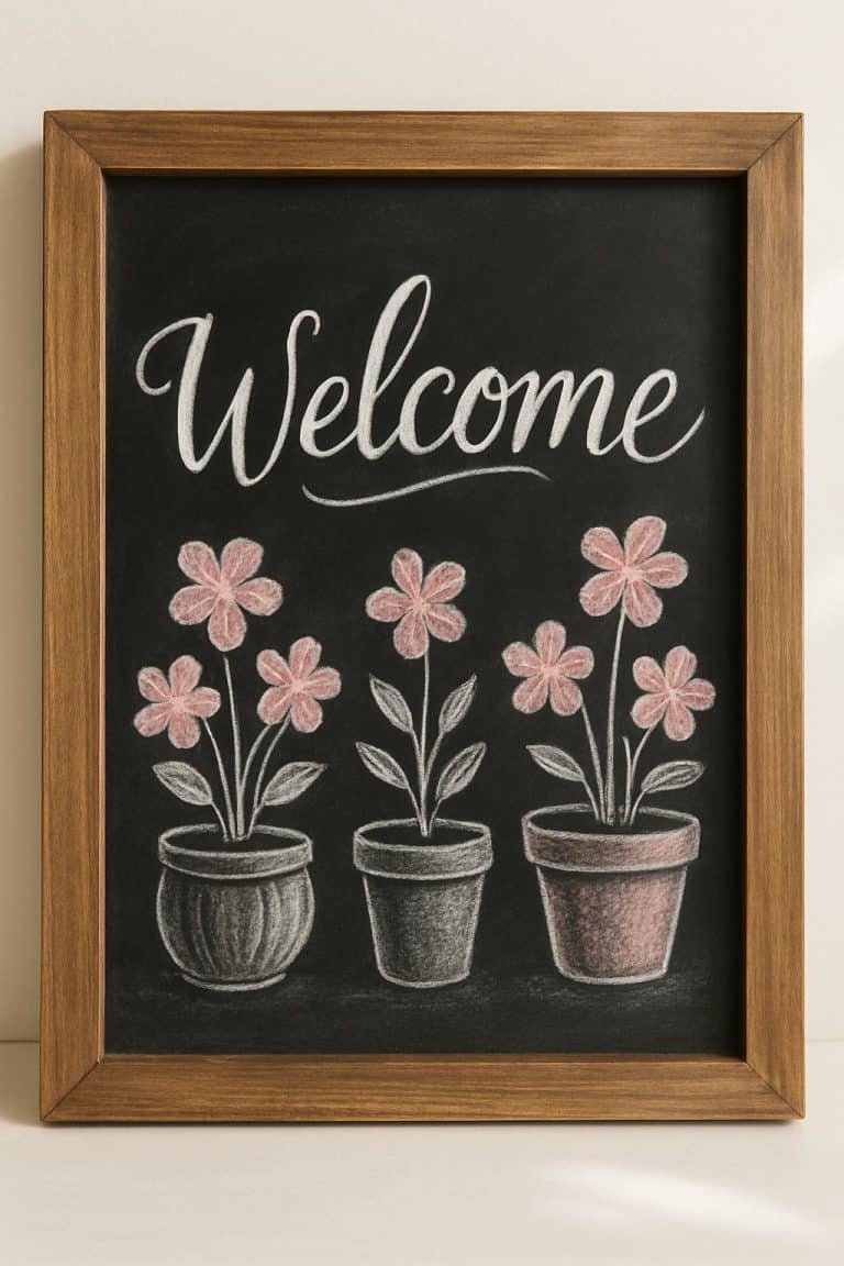 28 Flower Chalkboard Art Ideas to Brighten Up Your Space - Living Tickled