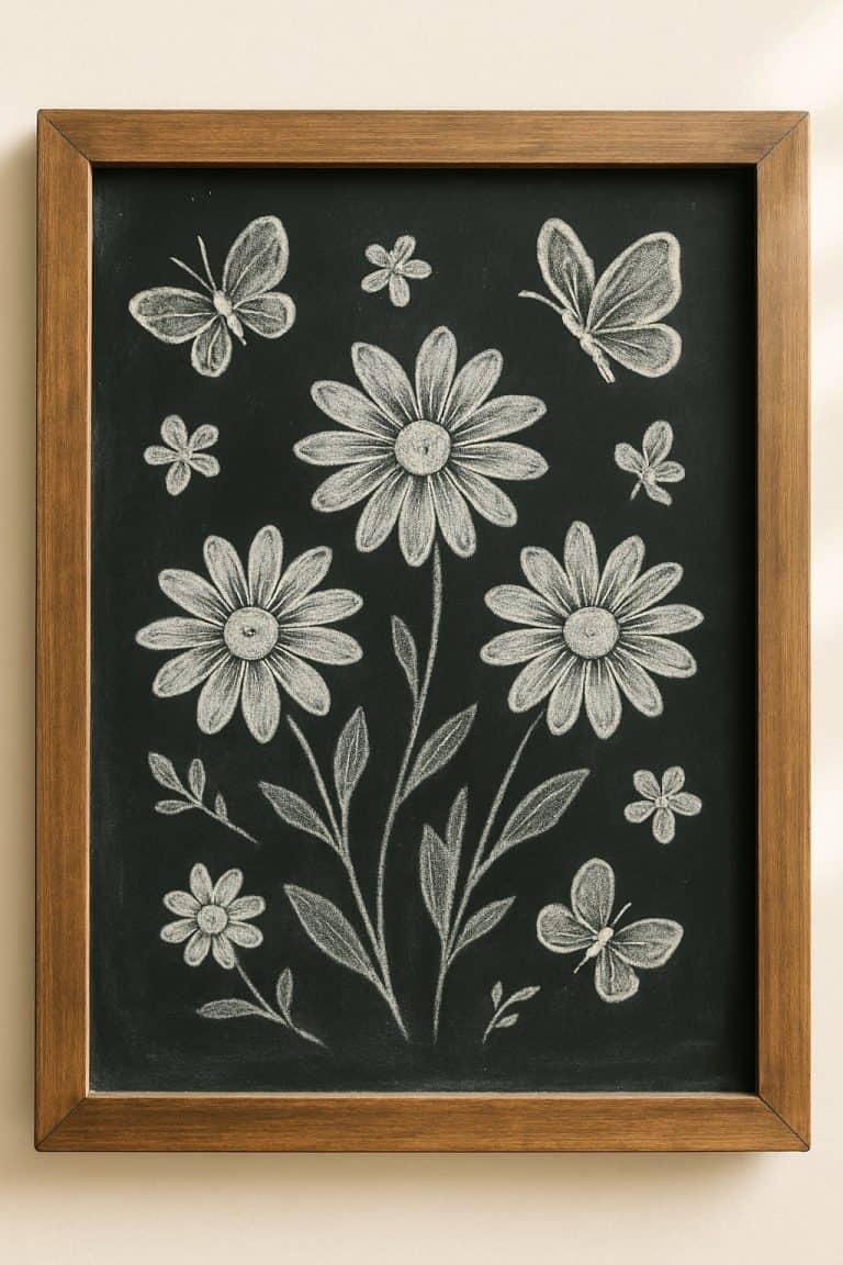 28 Flower Chalkboard Art Ideas to Brighten Up Your Space - Living Tickled