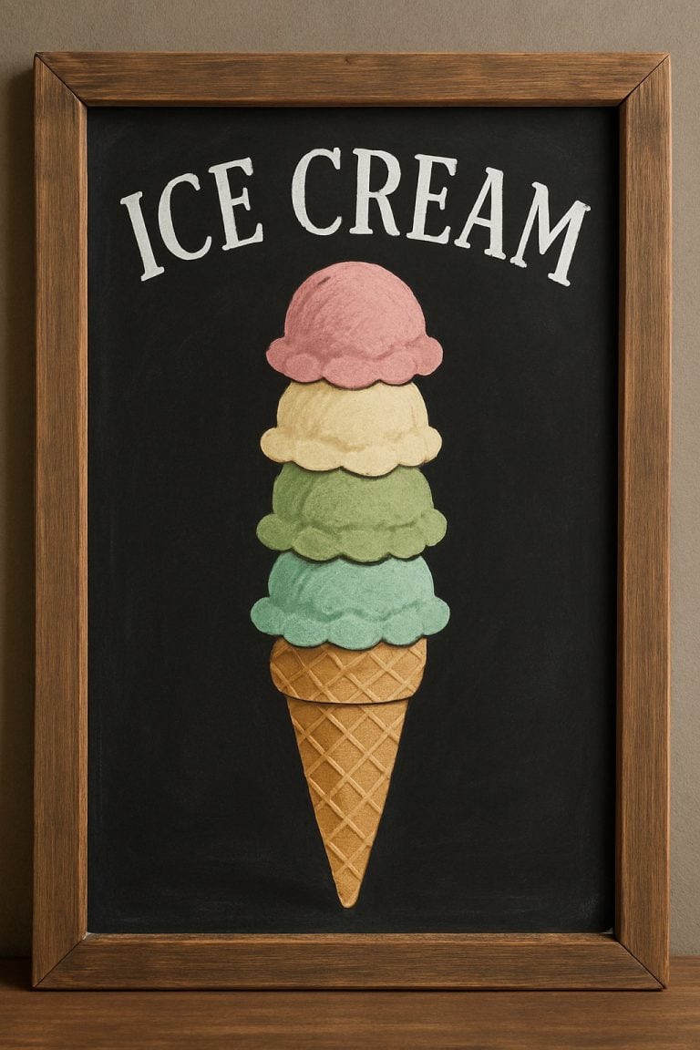 27 Ice Cream Chalkboard Art Ideas To Sweeten Up Your Space - Living Tickled