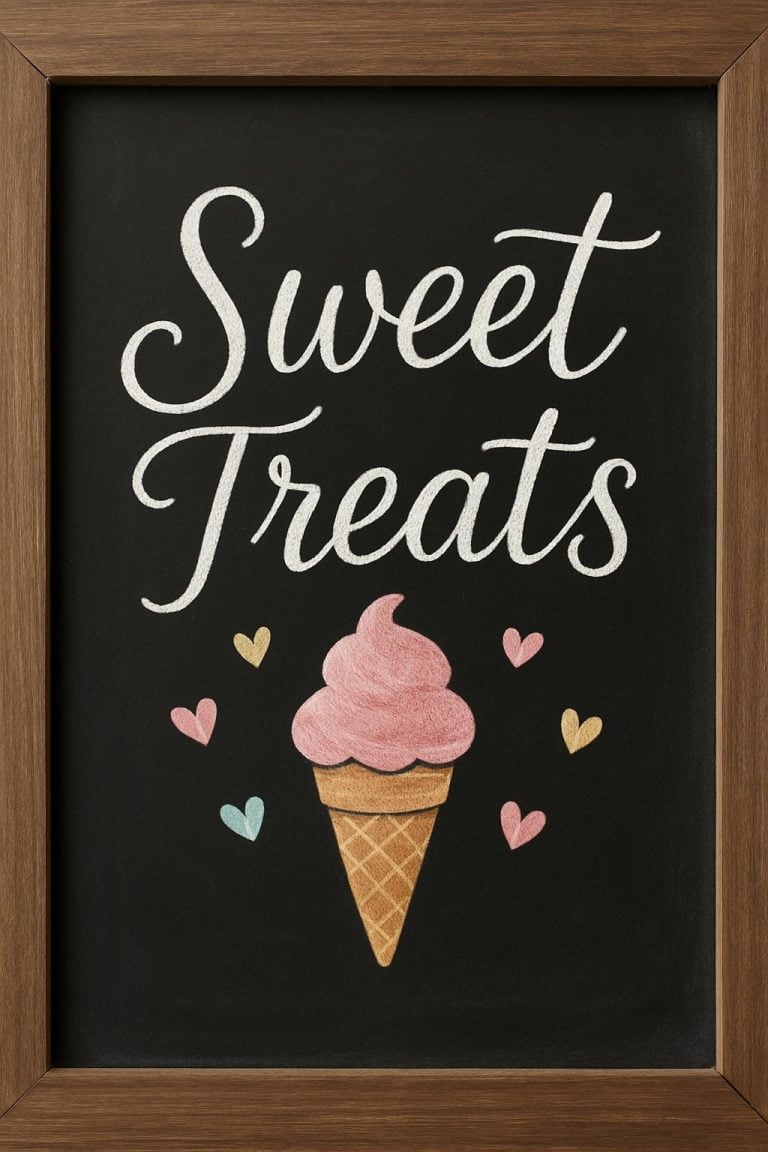 27 Ice Cream Chalkboard Art Ideas To Sweeten Up Your Space - Living Tickled