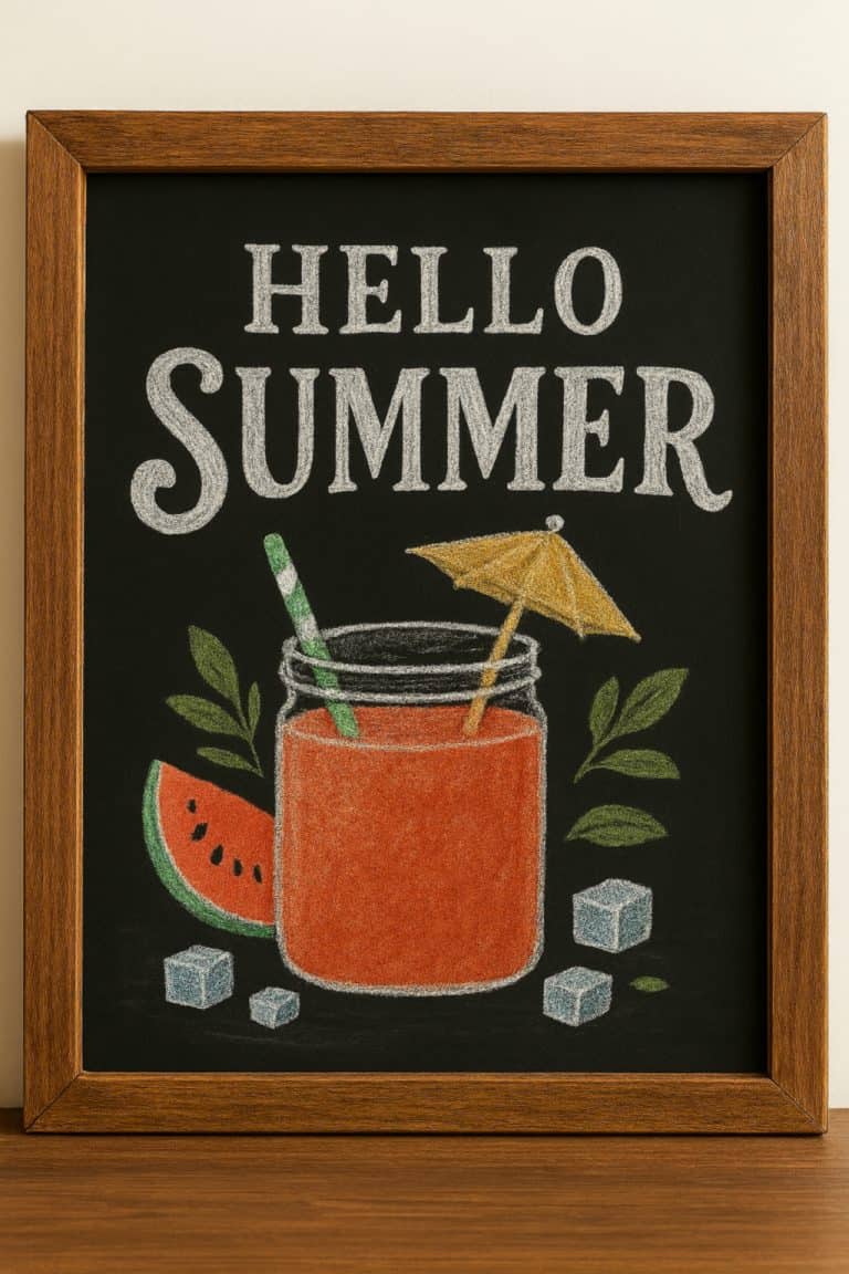 29 Summer Chalkboard Art Ideas That Bring Sunshine Indoors - Living Tickled