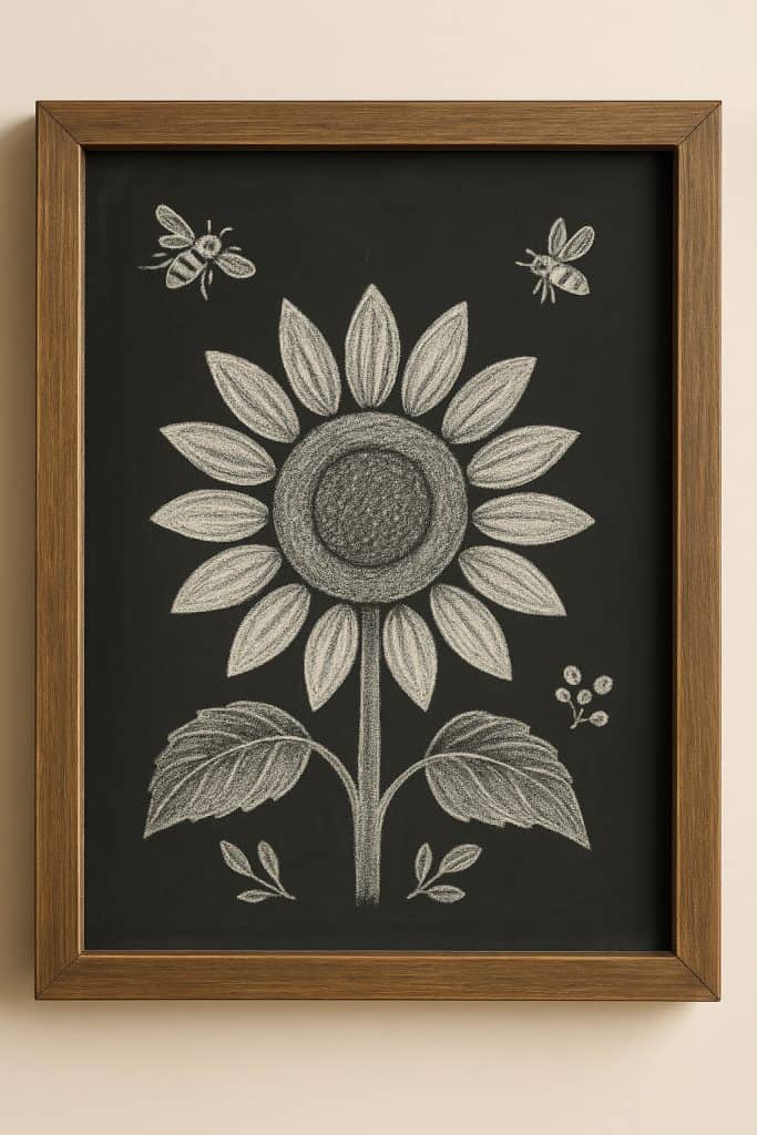 24 Sunflower Chalkboard Art Ideas to Brighten Your Space - Living Tickled