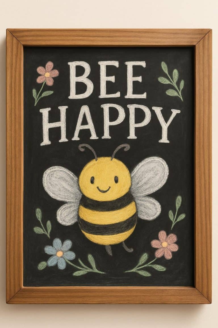 21 Bee Chalkboard Art Ideas That Offer Cheer and Charm - Living Tickled