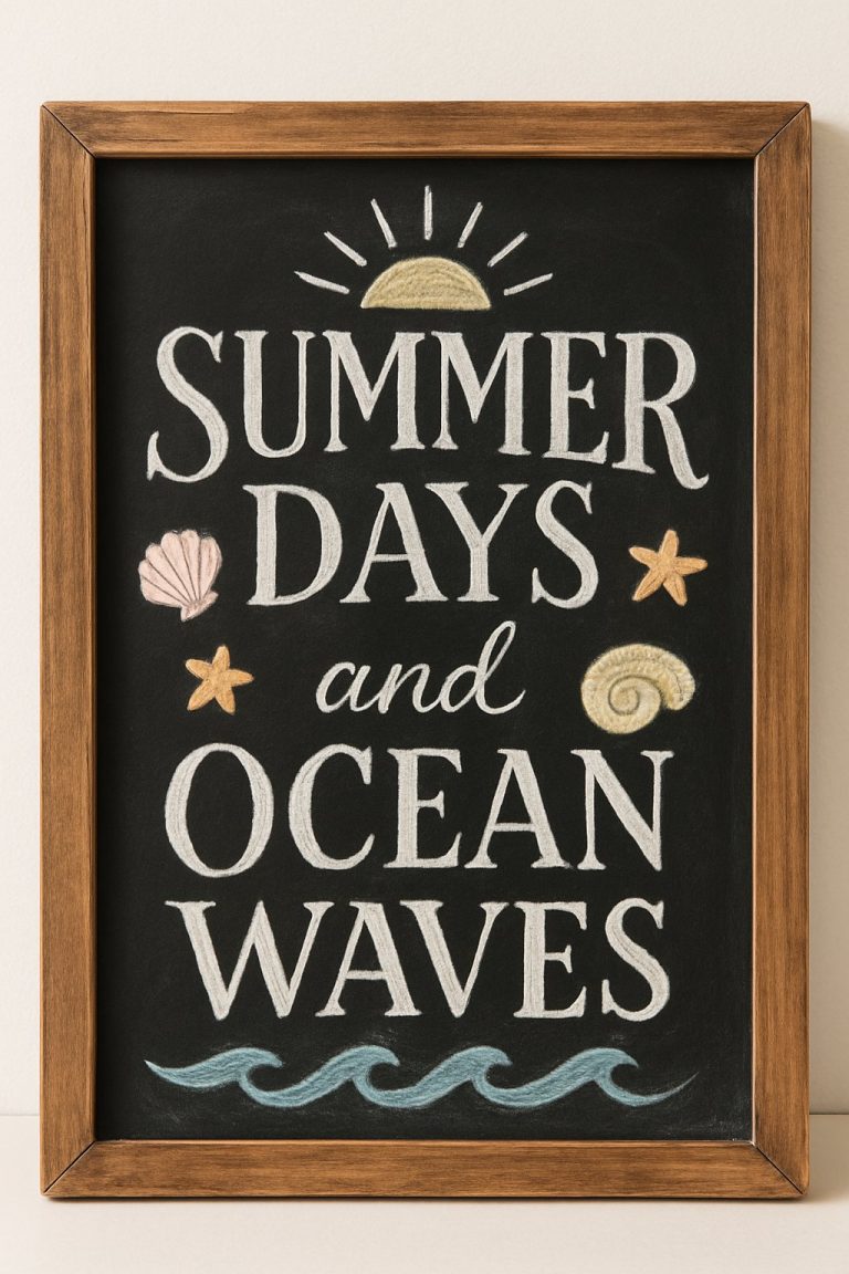 29 Summer Chalkboard Art Ideas That Bring Sunshine Indoors - Living Tickled