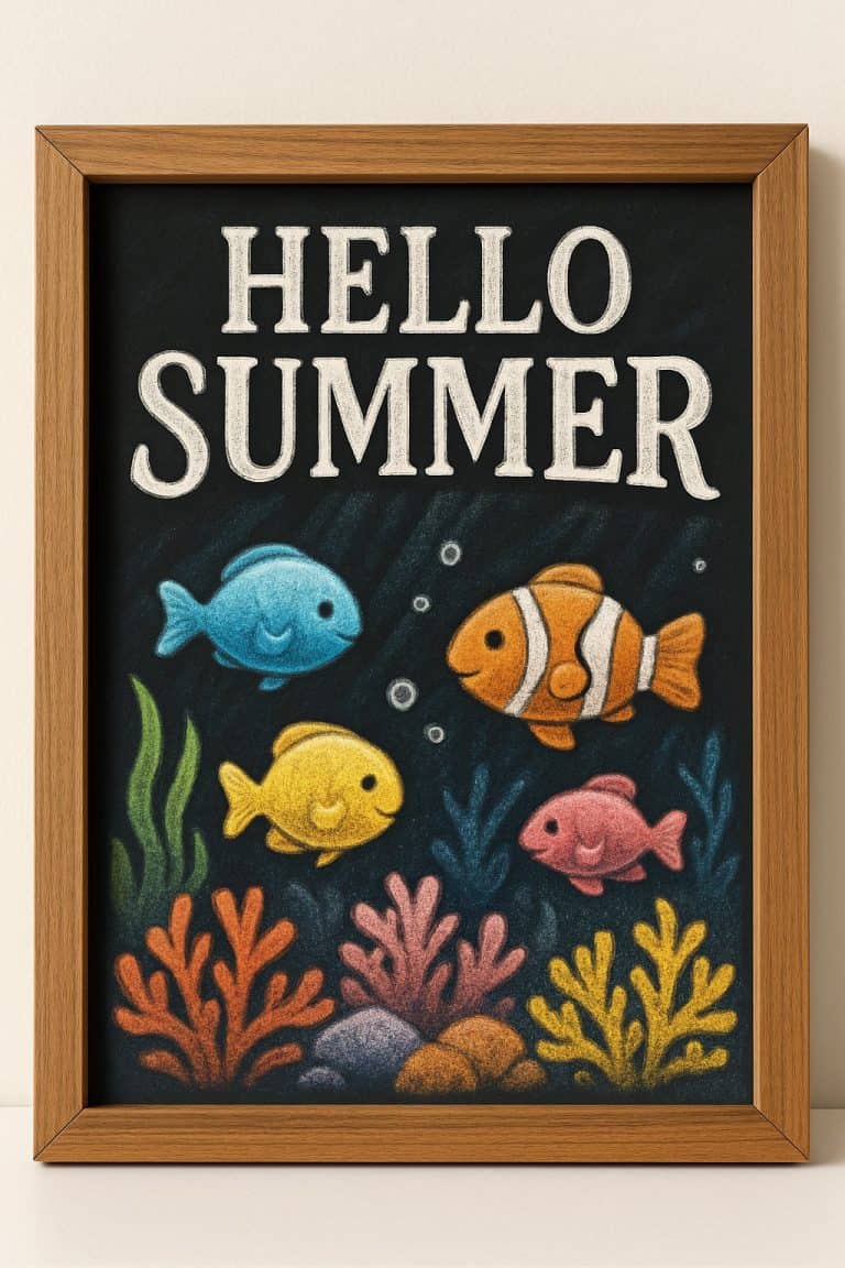 29 Summer Chalkboard Art Ideas That Bring Sunshine Indoors - Living Tickled