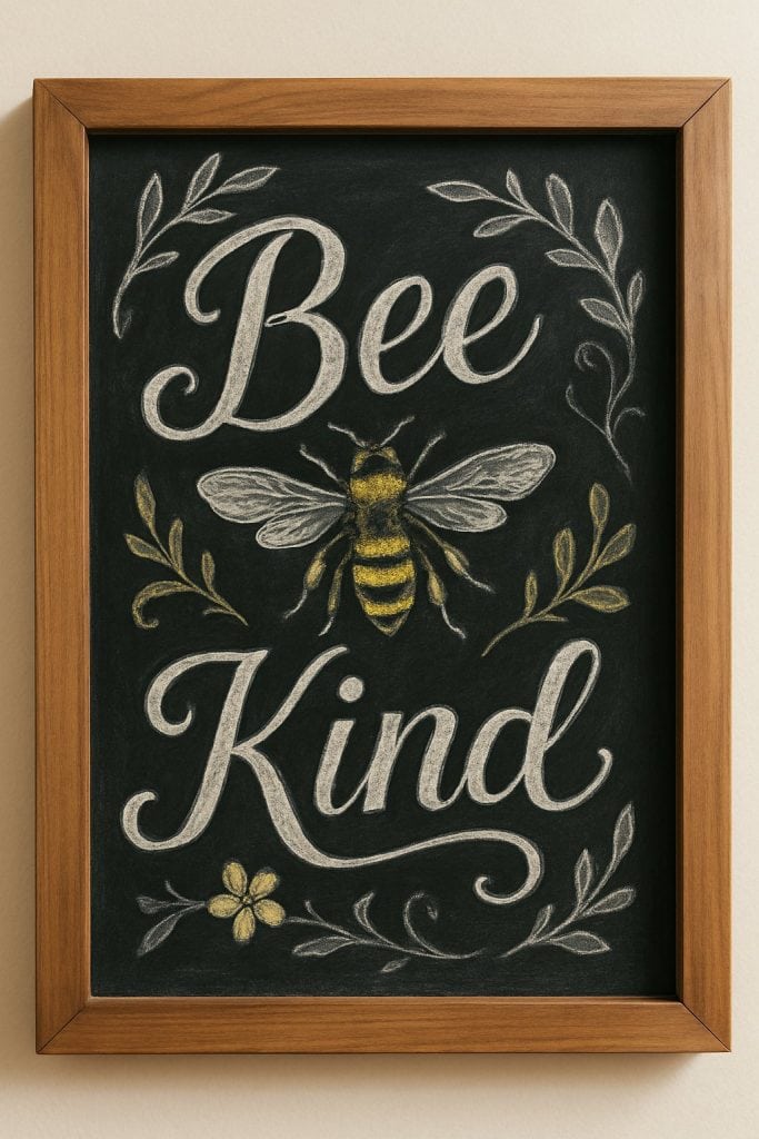 21 Bee Chalkboard Art Ideas That Offer Cheer and Charm - Living Tickled